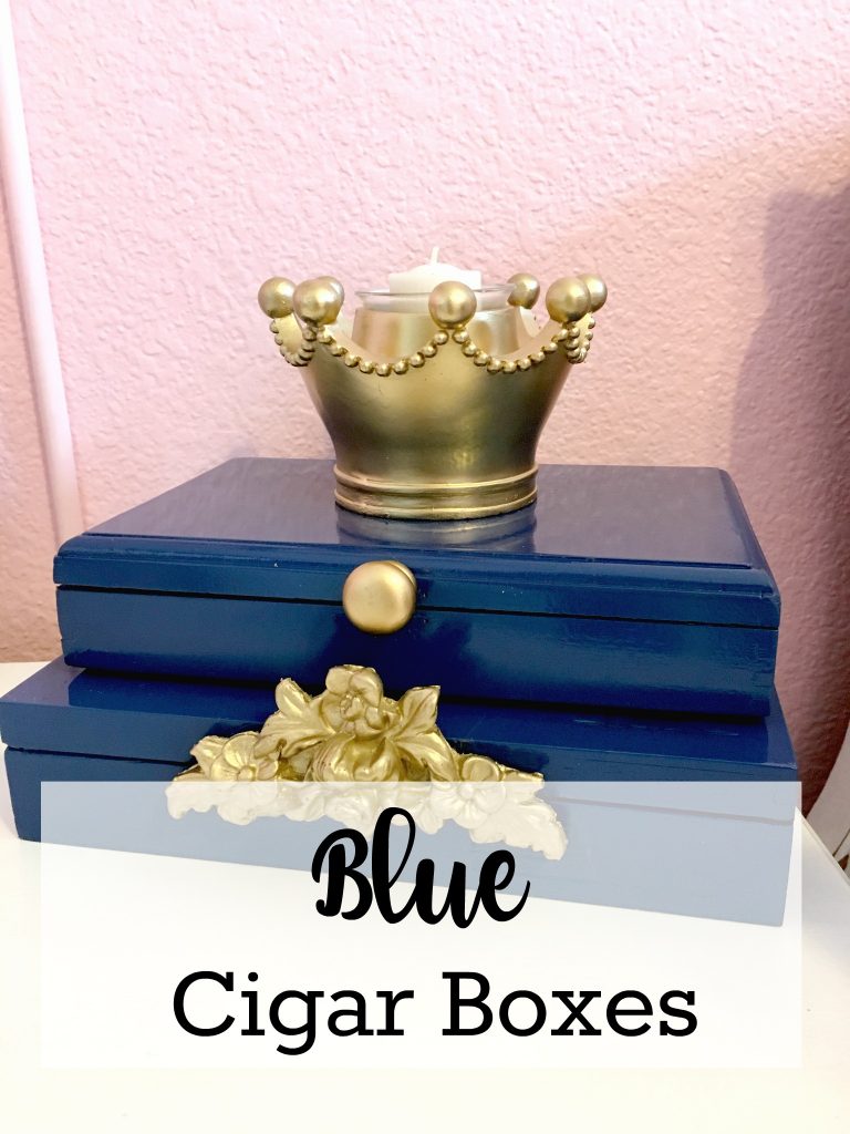 Blue Cigar Boxes - Patina & Paint